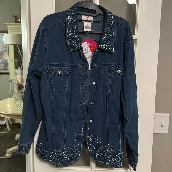 Quaker Factory | Jackets & Coats | Quaker Factory Bedazzled Jacket ...